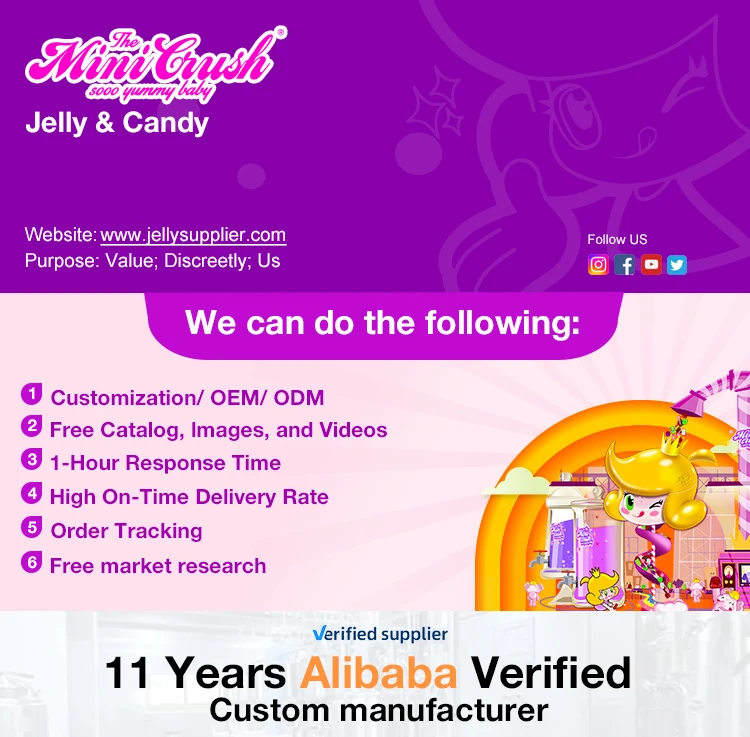 Custom Bulk Fruity Gummy Candy Multi Colored Low Sugar Fruit Shape ...