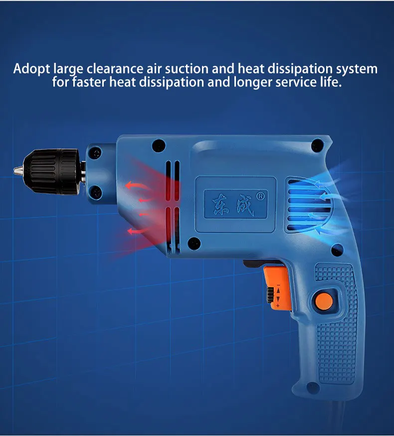 Dongcheng J1z-ff-10a Plug-in Electric Screwdriver Drill Electric Screwdriver Mini Adjustable ...