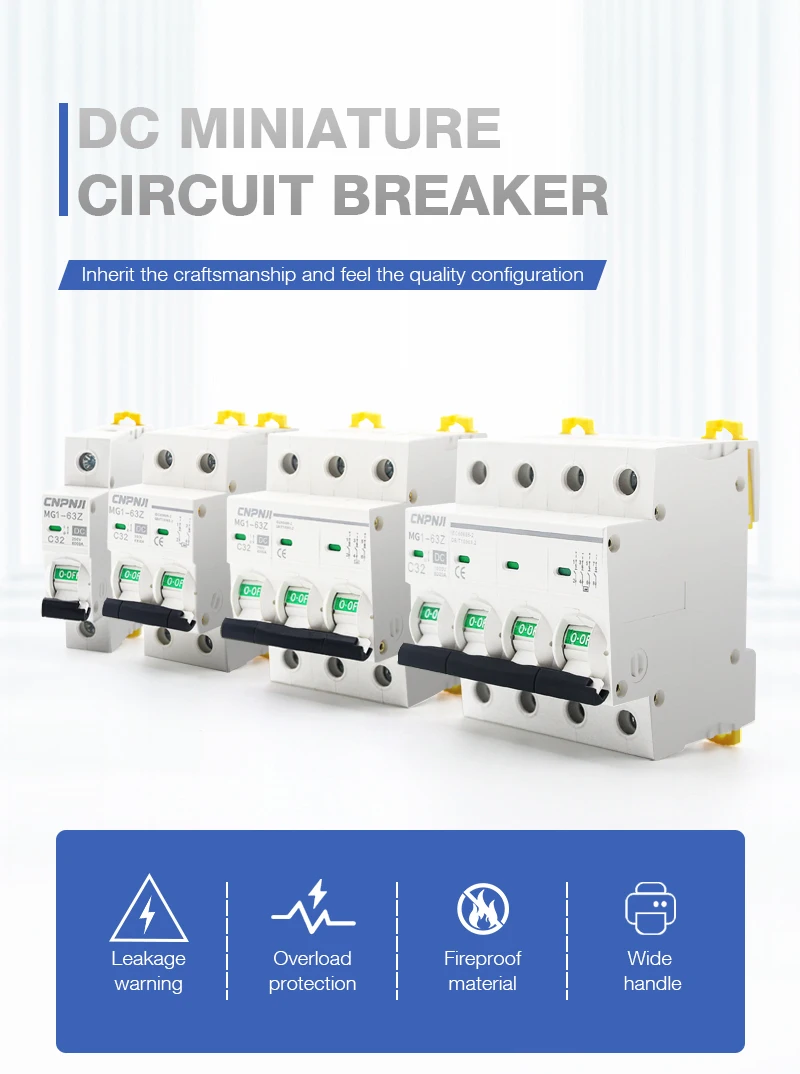 High Quality Dc Mini Circuit Breakers Solar Pv 2p 63a 500v Mcb For Pv Power - Buy 2p 63a 500v ...