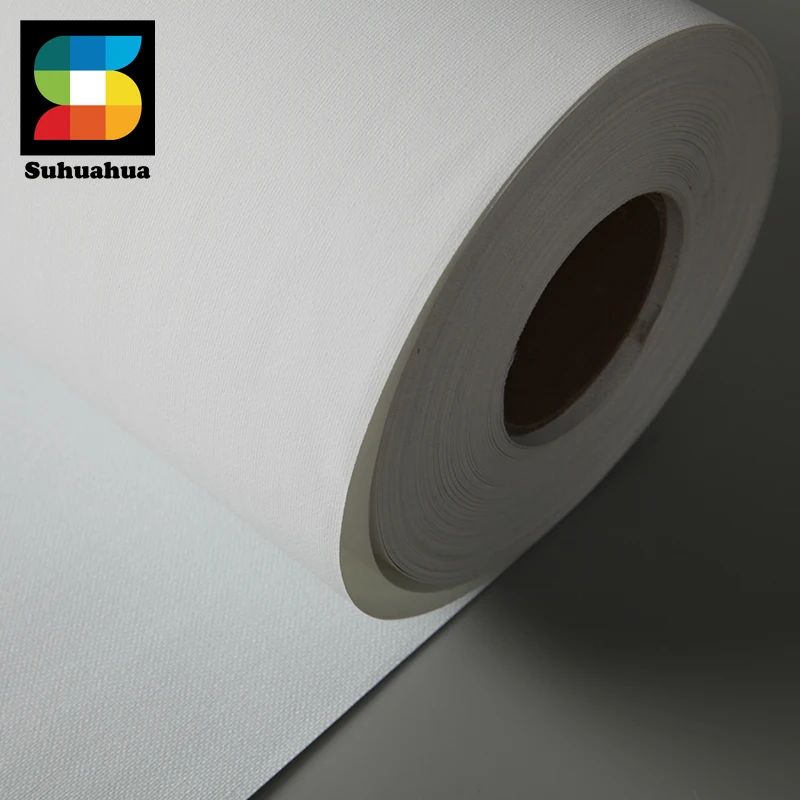 Custom 280gsm Inkjet Printable Print Dye Ink Polycotton Canvas Rolls ...