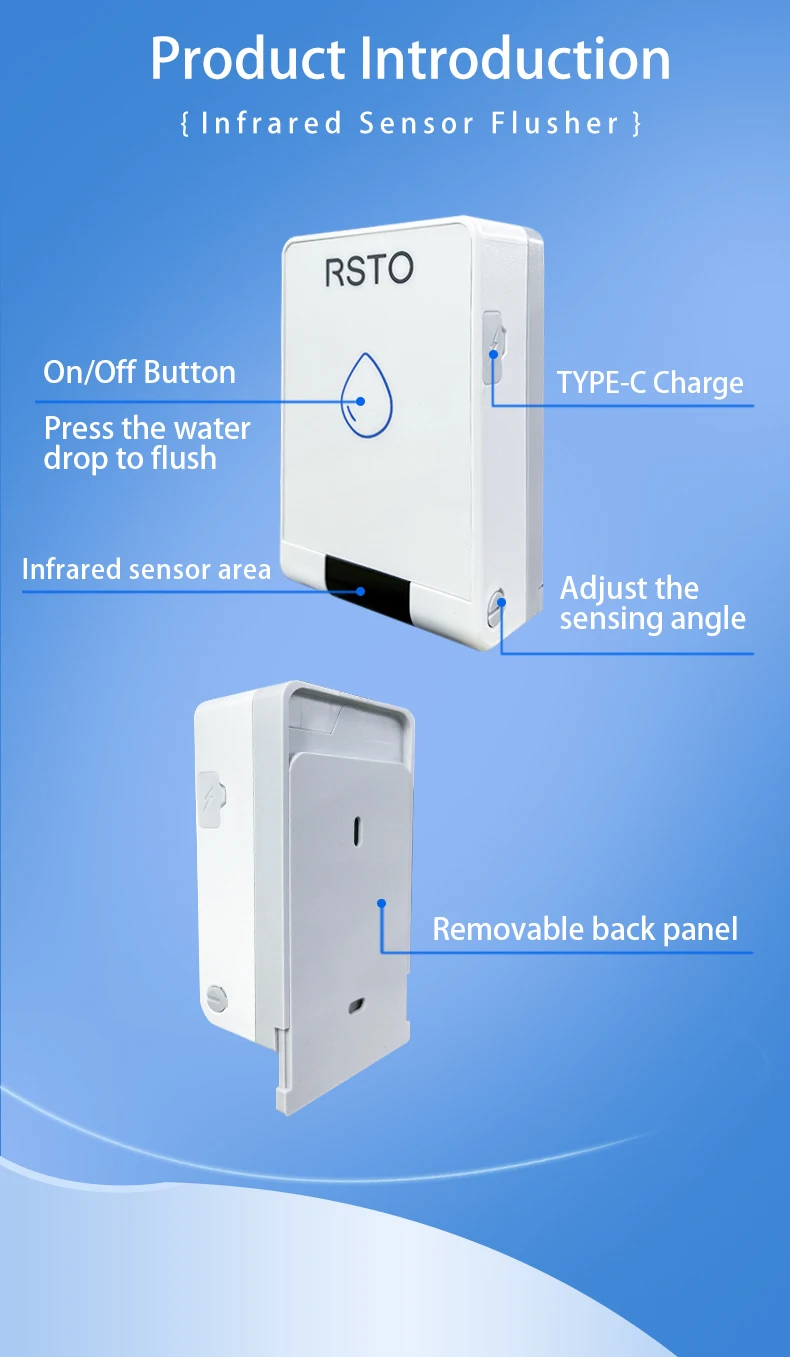 RSTO Automatic Toilet Flushing Sensor - Efficient & Hygienic