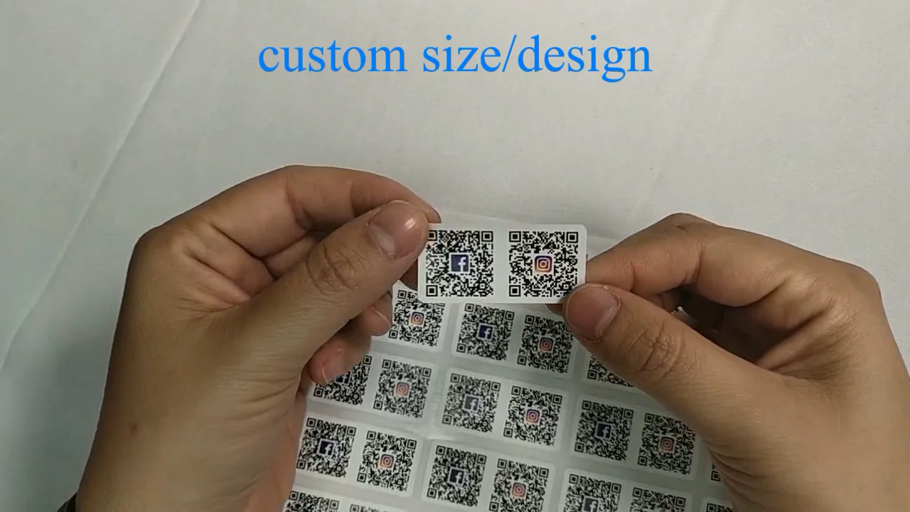 Hot Selling Low Cost Custom Barcode Nfc Waterproof Paper Qr Code Label ...