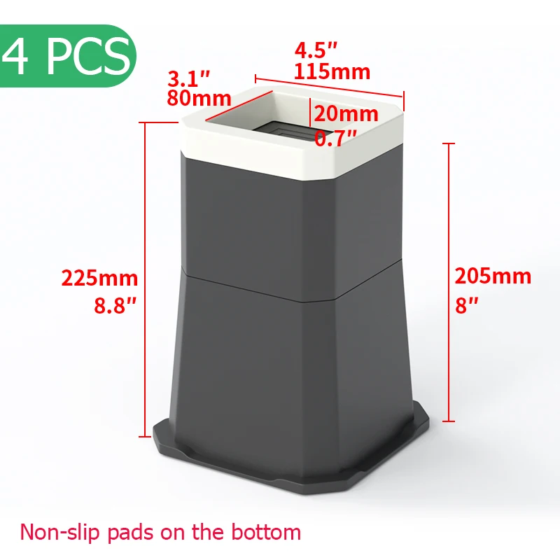 Moisture-Proof Anti-Slip Foot Ped Risers with Stackable Structure ...