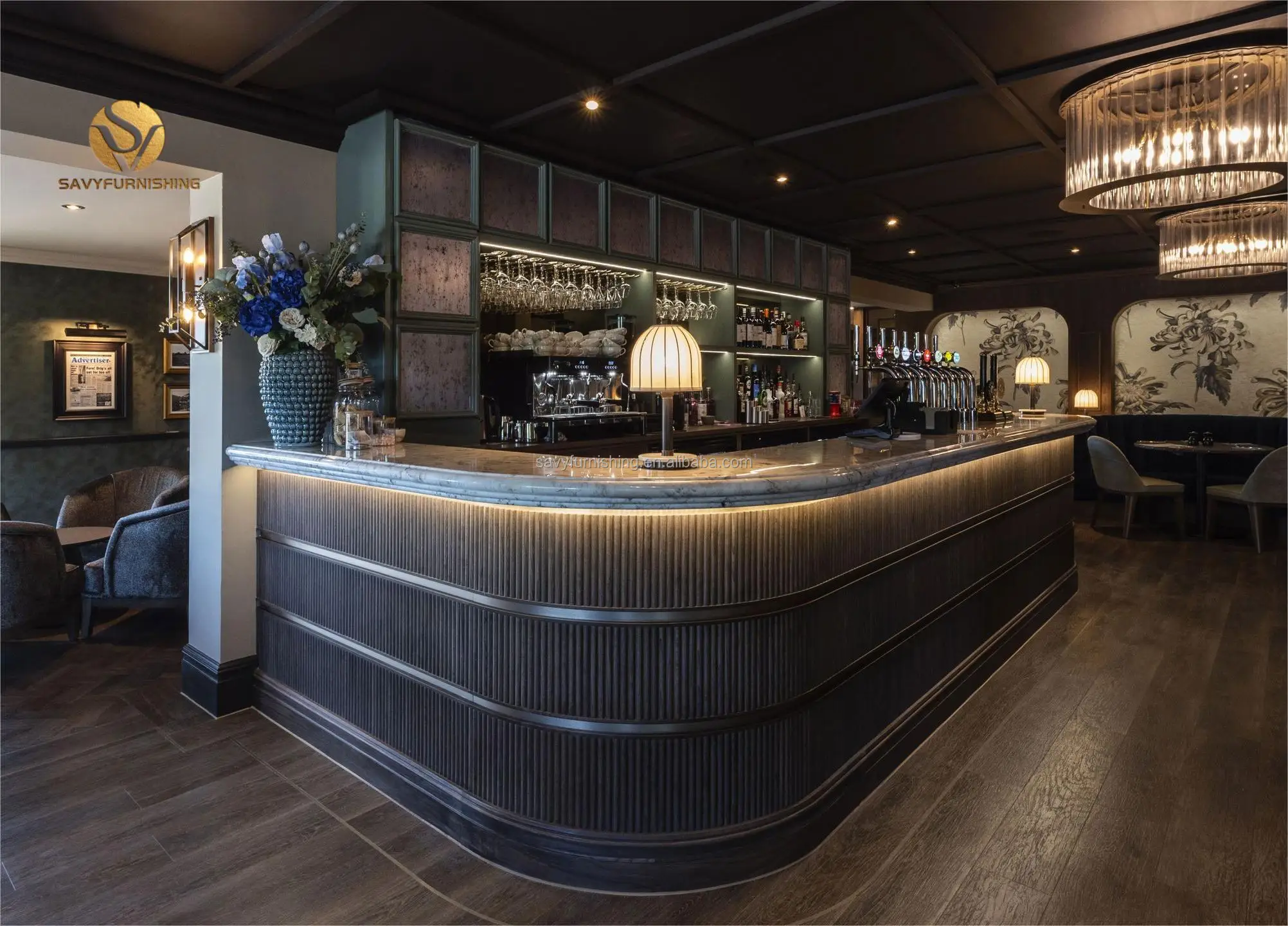 Luxury Cocktail Station Design Restaurant Bar Counter Outlet Commercial ...