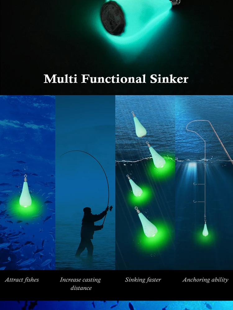 Dlyfull Underwater Led Lead Sinker Df40 Df50 Df60 Df70 - Buy Fishing ...