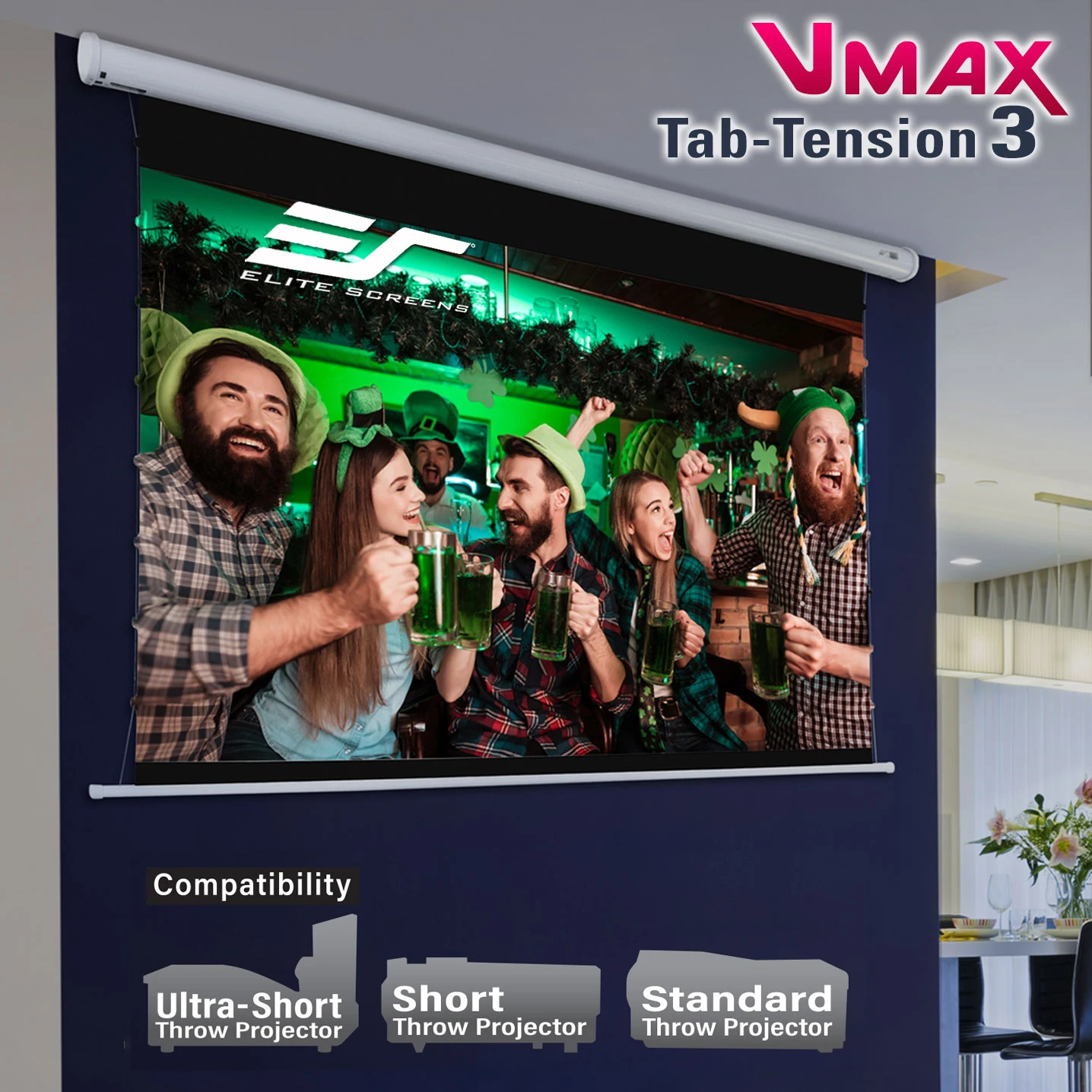 110 Inch Electric Projector Screen For The Home Theatre Motorized ...