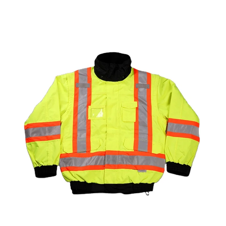 Hi Vis Road Safety Jacket - Reflective Winter Protection