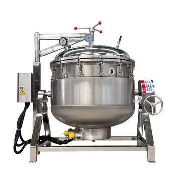 Automatic Kettle Steam Jacket Fruit Jam Cooker 500 Liter Industrial ...