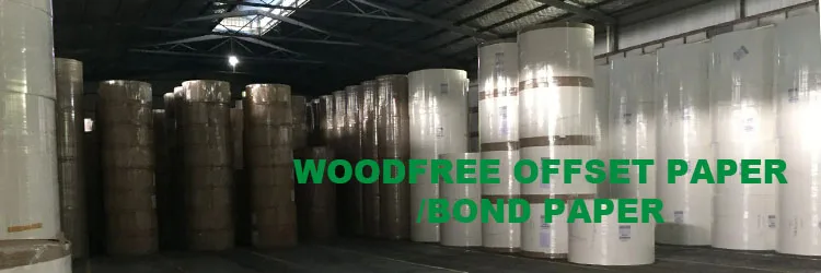 Notebook Paper Rolls - Premium Wood Pulp Offset Paper