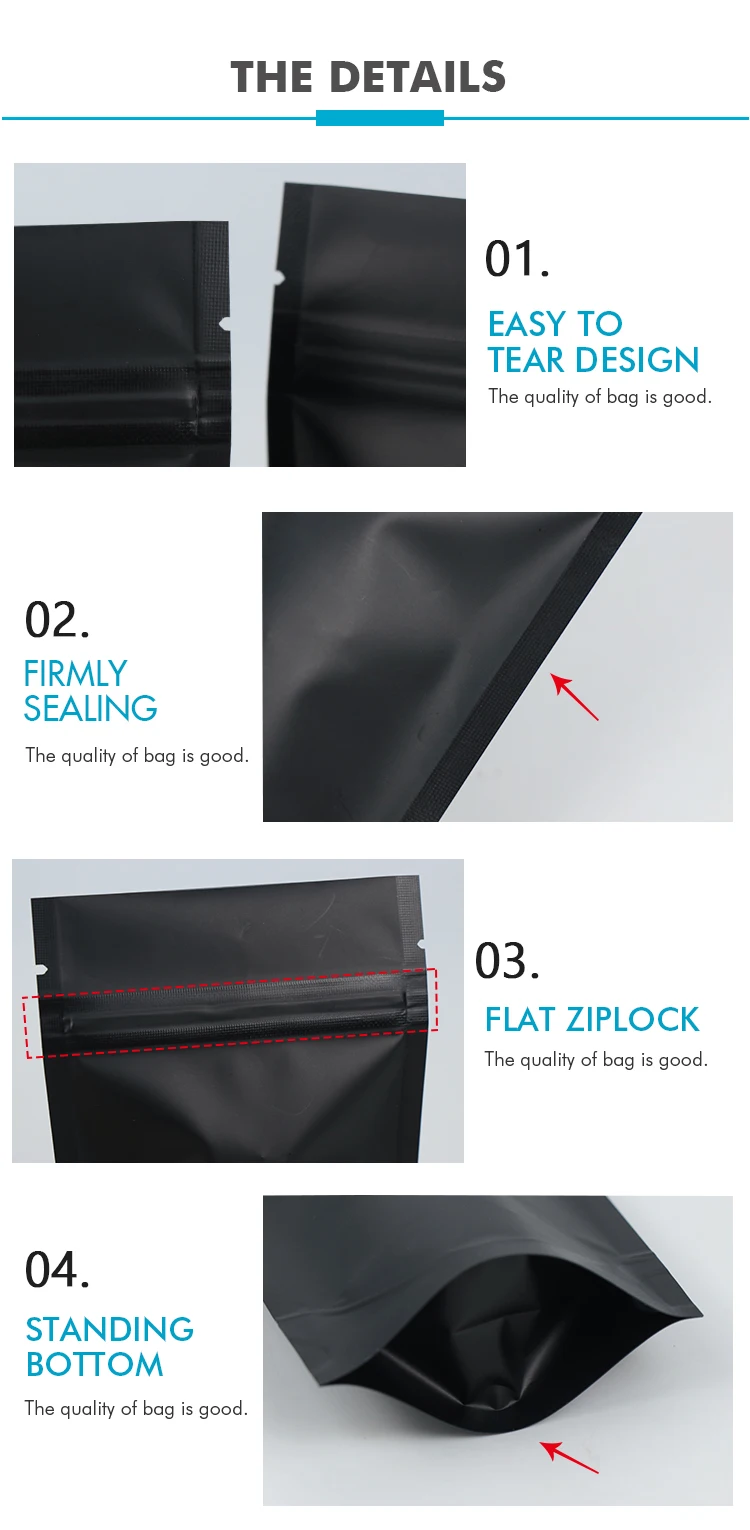 Newest 100/50pcs Wholesale 3 Side Seal Doypack Mylar Zip Lock ...