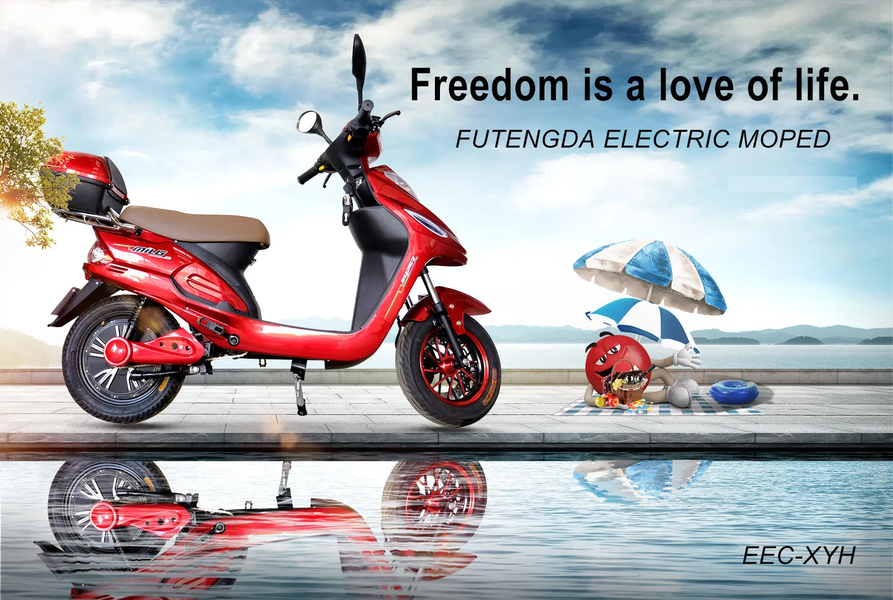 350W EEC Certified Electric Motorcycle Bike for Delivery & ODM