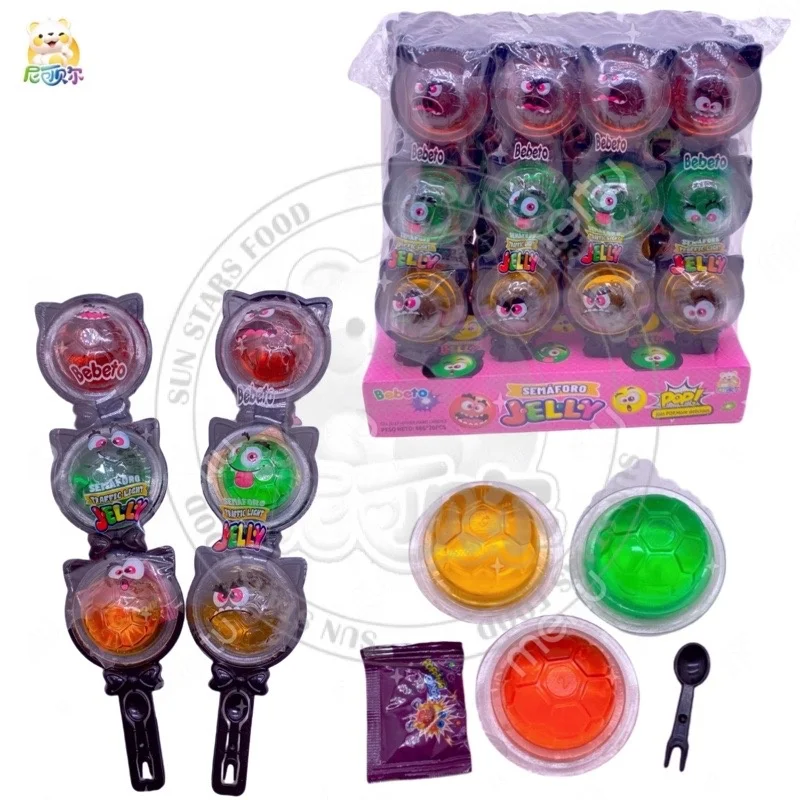 Fruity Egg Flavor Jelly Cup Sweet Traffic Light Mini Pudding Candy In ...