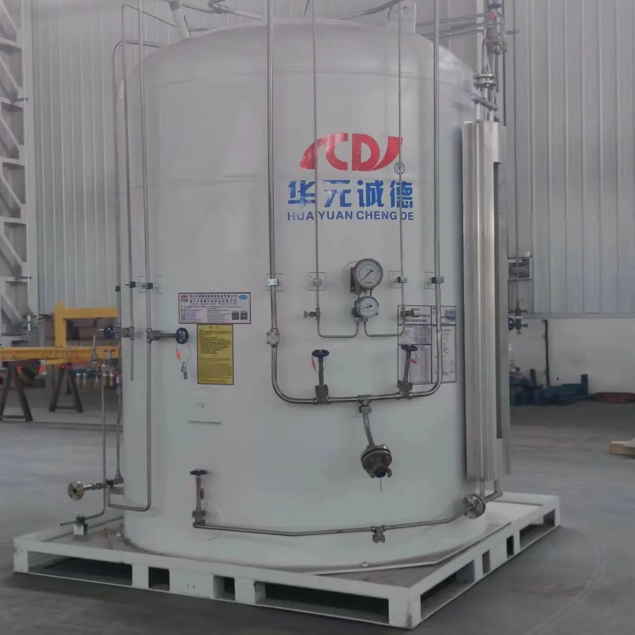 1000L High Pressure Cryogenic Liquid Nitrogen Microbulk Tank For Gas ...