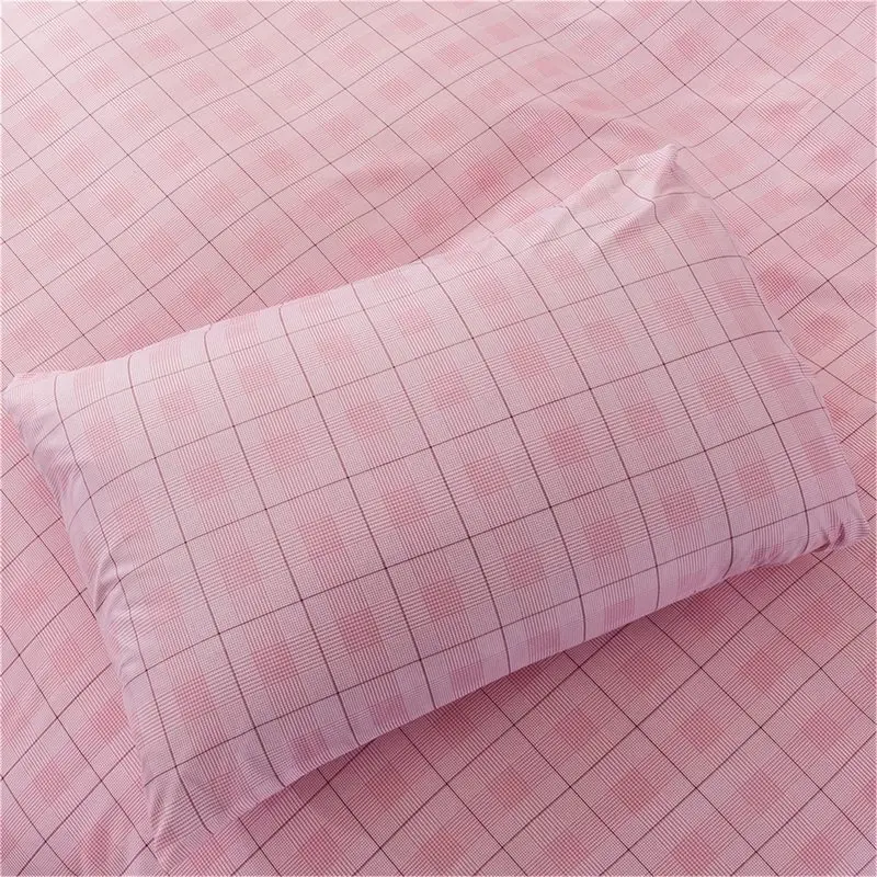 Pink Check Duvet Cover With Pillow Cases - Buy Check Duvet Cover,Pink ...