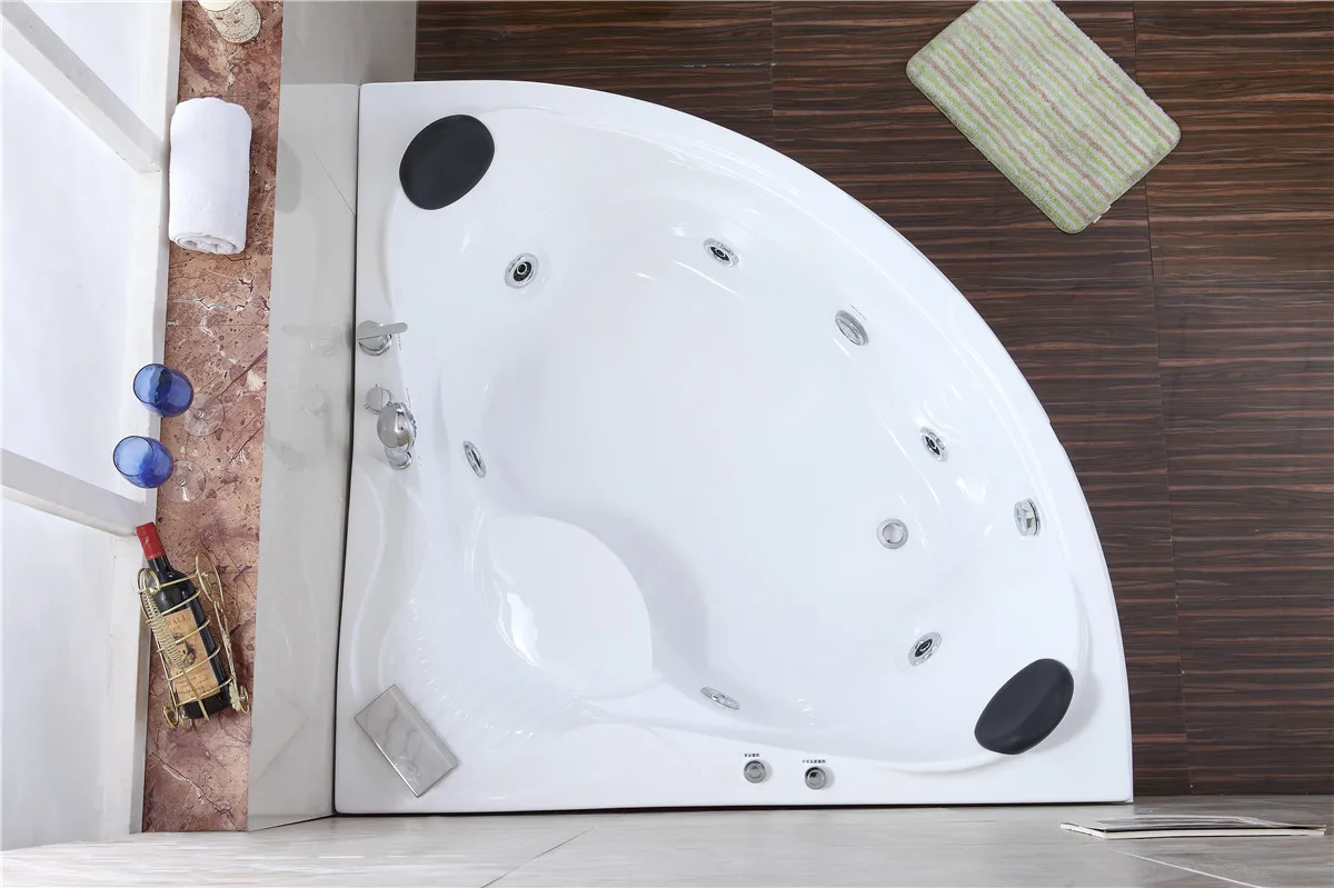 Triangle Corner Modern Home Hotel Massage Whirlpool Bath Tubs