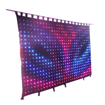 Led Dj Light Vision Curtains Dmx512 Sound Control Rgb Support Led Video ...