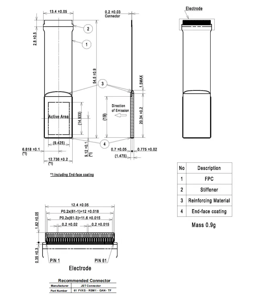 Original 0.68" ECX343E Micro OLED Display - 1920x1200 Resolution, 5000 ...