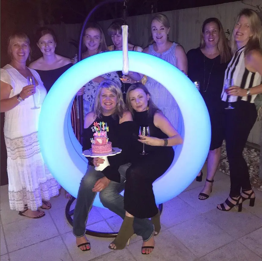 YM Colorful LED Lighting for Outdoor Swing Park Amusement