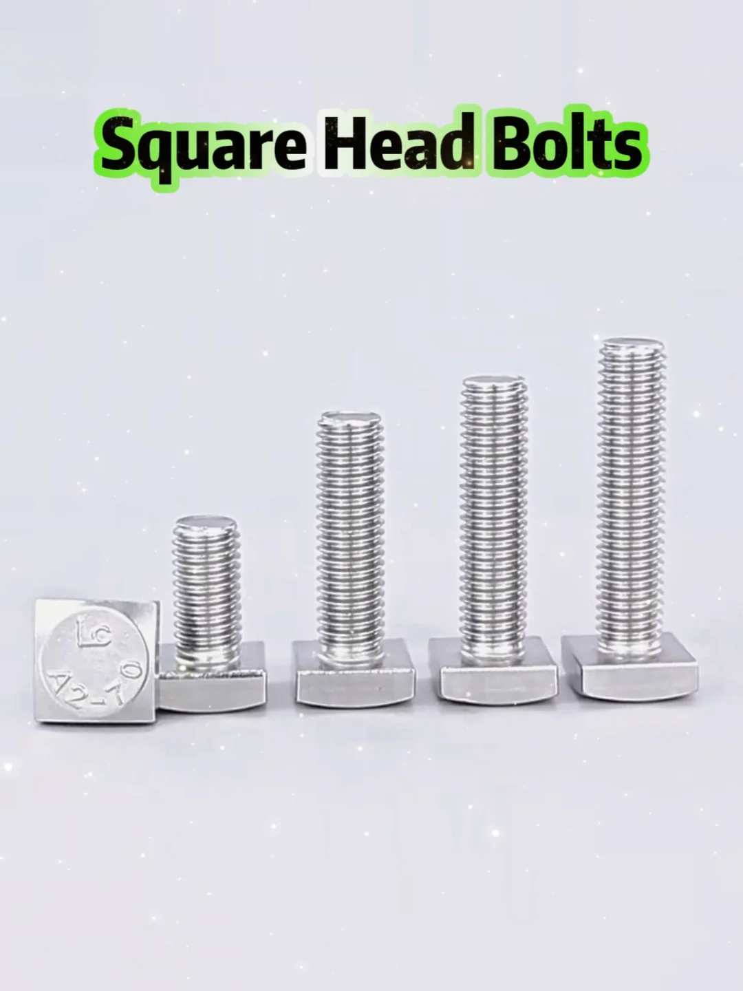 Alloy Steel Square Hammer Flat Head Bolt Carbon Steel Galvanized Zinc ...