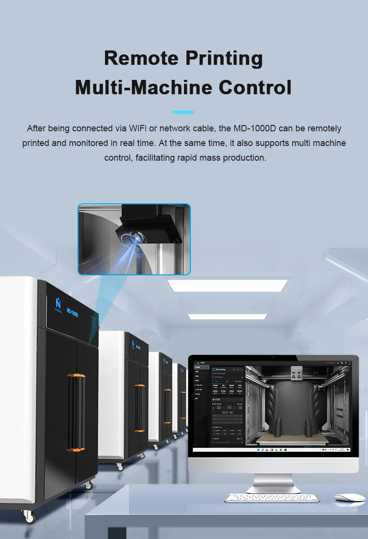 Mingda MD-1000D 3D Printing Machine: Auto Leveling, 300mm/s Speed ...