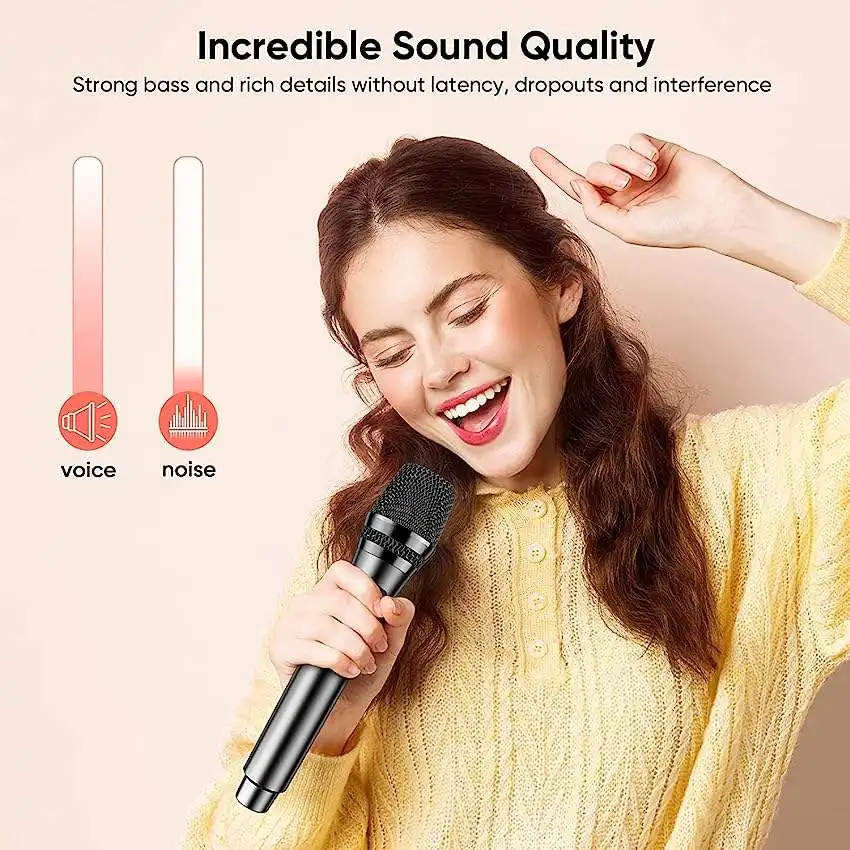 Hot Ktv Microfone Stage Mic Sem Fio Handheld Dynamic Wireless Karaoke ...