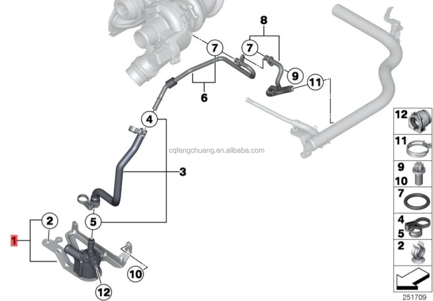 Auto Parts Auxiliary Water Pump For Bmw N13 F20 F21 F30 F31 F35 Oem ...