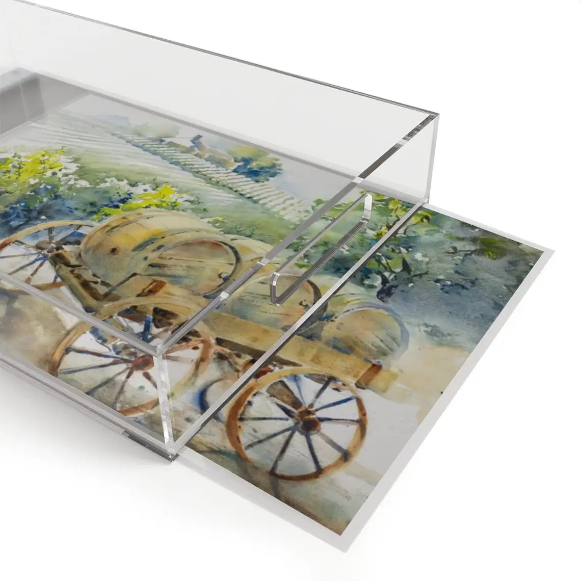 Jayi Wholesale Custom Clear Lucite Perspex Handled Serving Tray ...