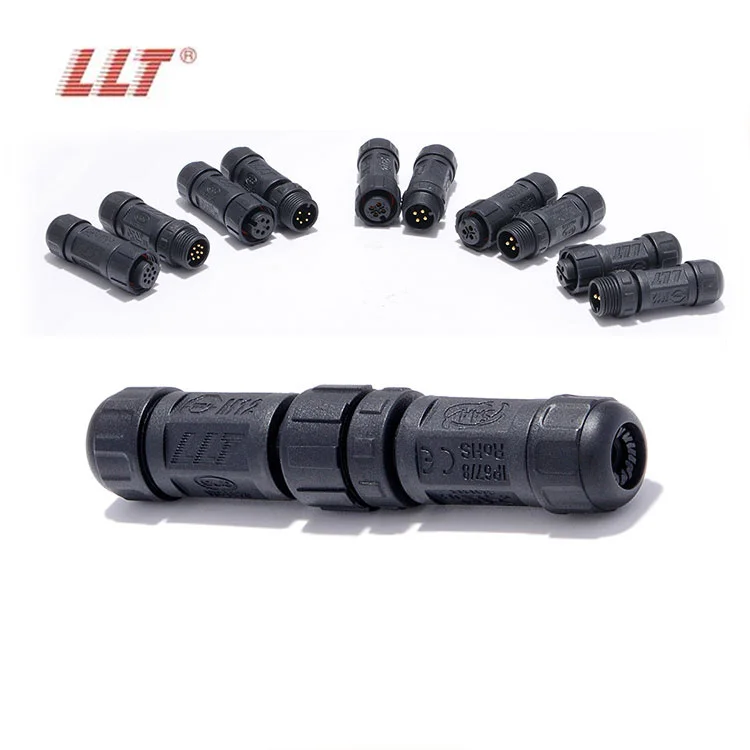 Llt Ip67 Ip68 2 3 4 5 6 7 8 Pin Mini M12 Waterproof Circular Electrical ...