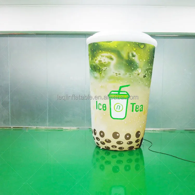 Customized Giant Inflatable Milktea Coffee Cup Bottle Model For Outdoor ...
