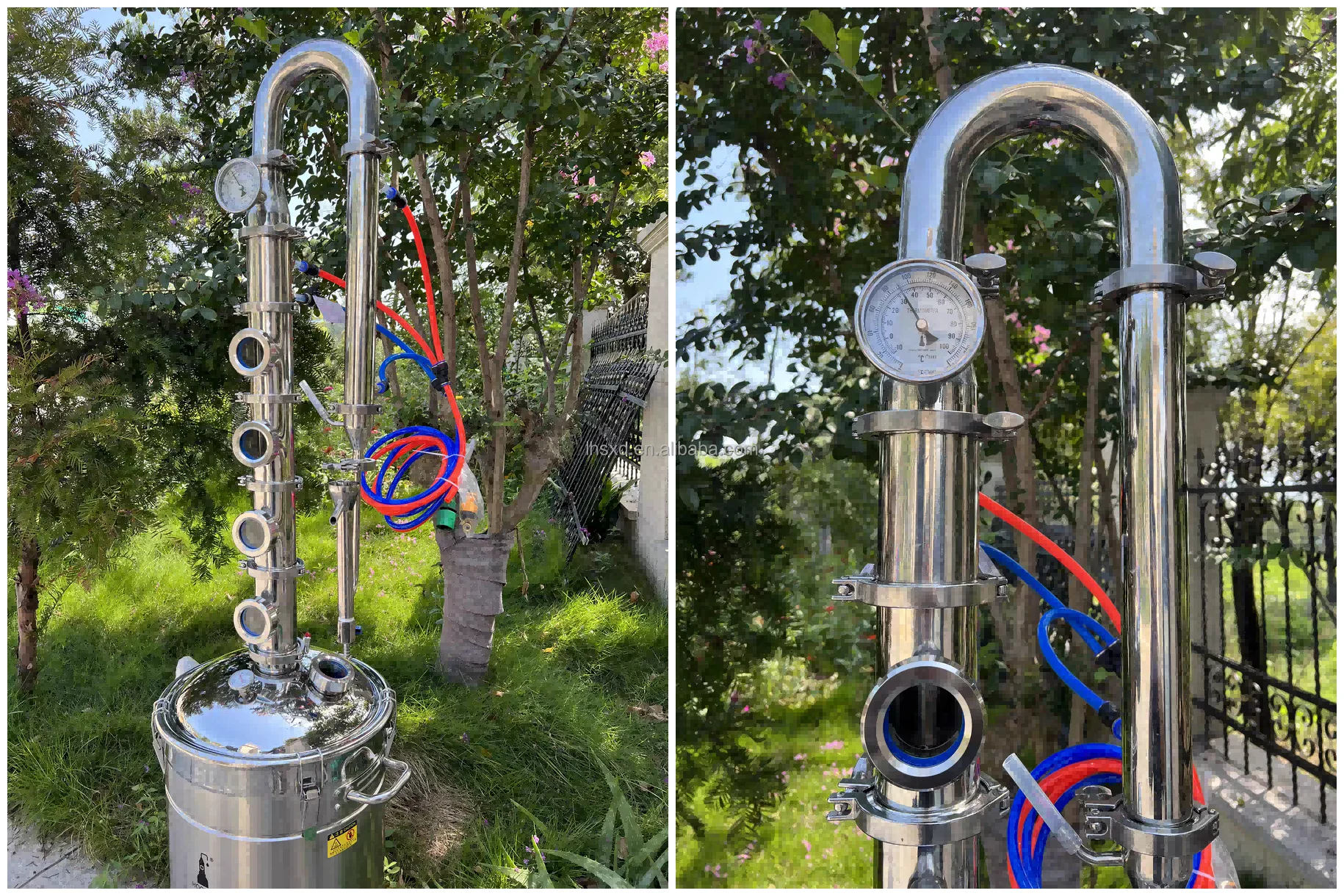 20L/30L Electric Vodka Distiller with 4-Storey Distillation Tower for ...