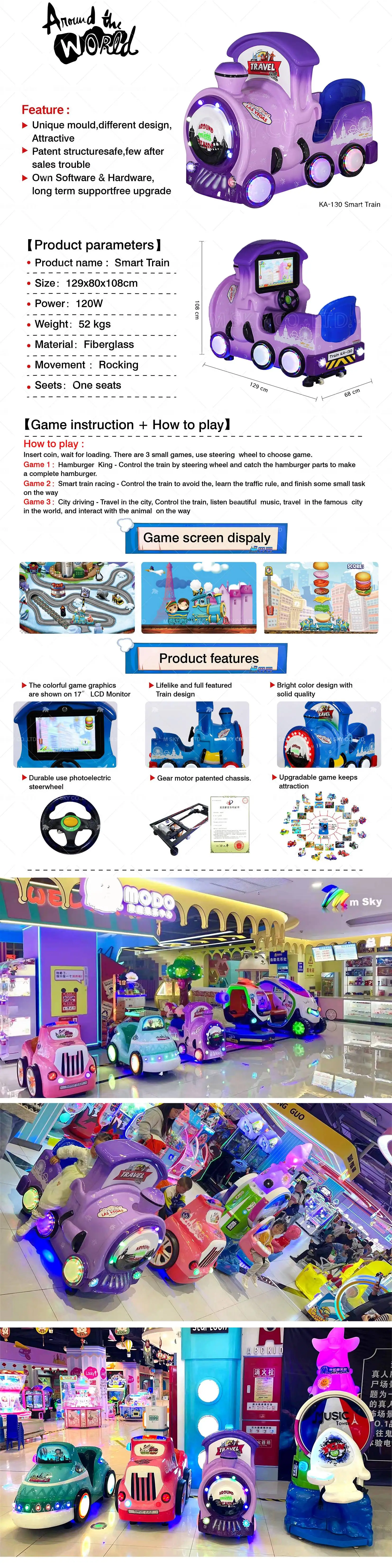 Indoor High-Resolution Fiber Glass Arcade Game Machine