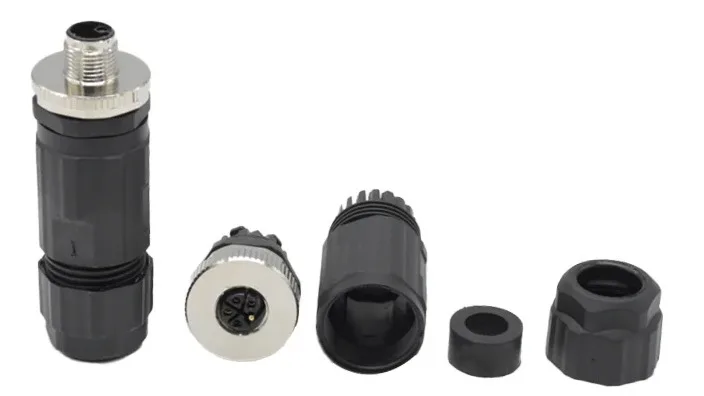 Field Assembly Screwconnector 5 Pin L Coded Male Female Waterproof ...