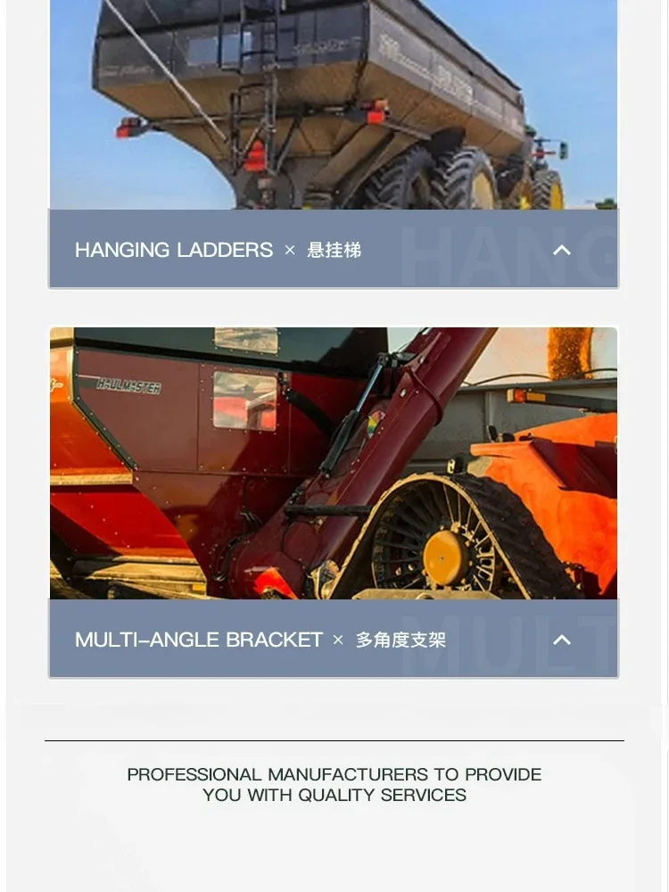 Dual Axis Hay Delivery Box Walking Tractor Sheet Metal Trailer Sides ...