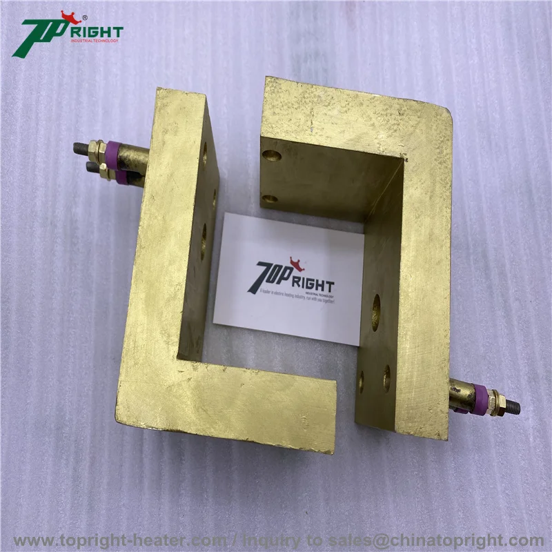 L Shape Electric Cast In Brass Band Heater Die Casting Heating Element ...
