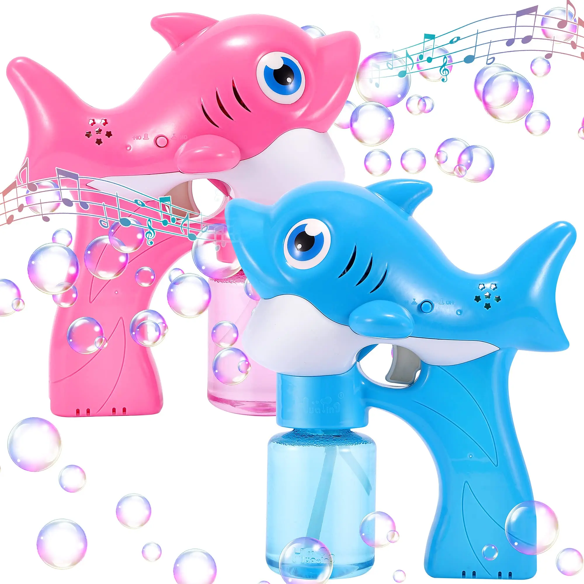 Shark Bubble Gun With Light And Music Bubble Maker Bubble Blower For ...