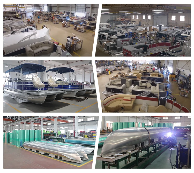 Luxury Aluminum Tritoon Fiberglass Catamaran Pontoon Boats