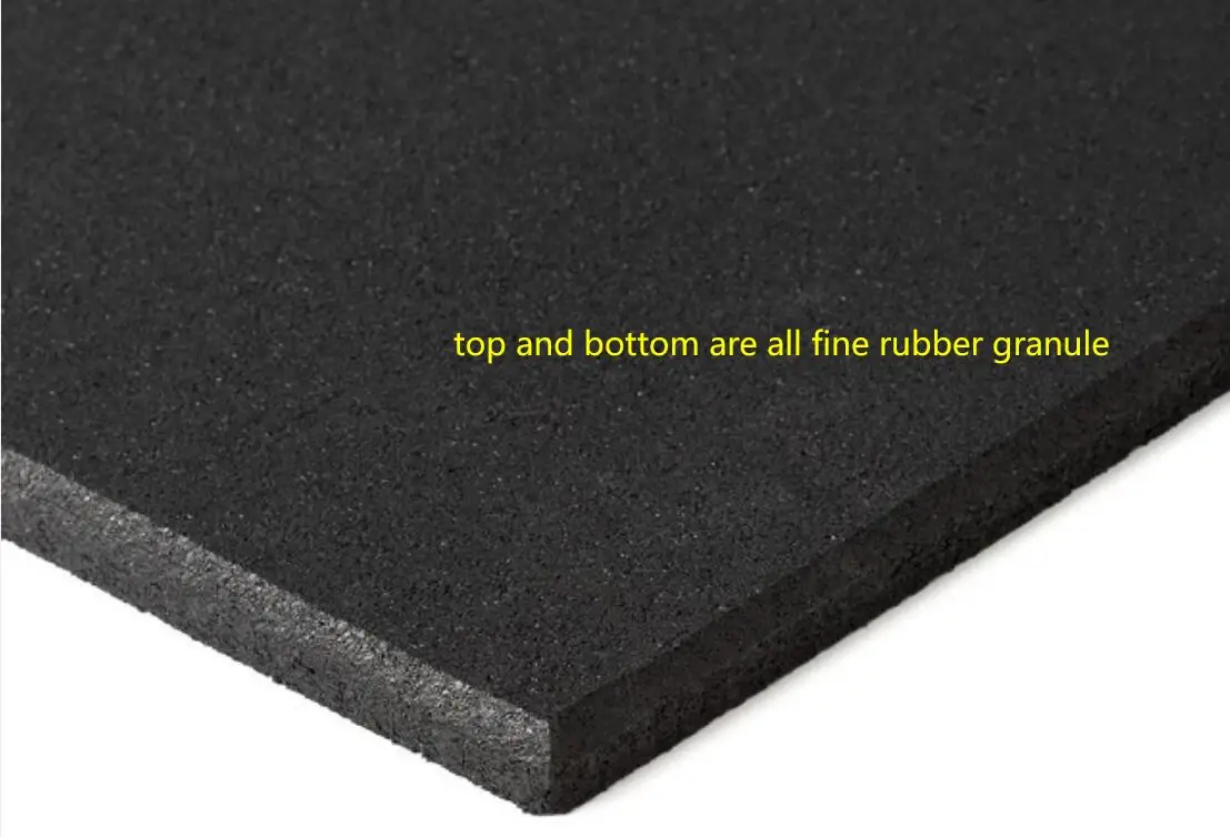 High Density Rubber Gym Mat 15mm Gym Floor Mats Rubber Floor Tiles ...
