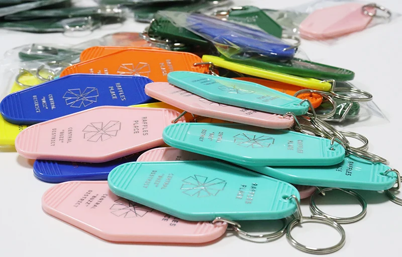 Kofei Custom Blank Hotel Key Chain Motel Key Tag Plastic Keychain Blank ...