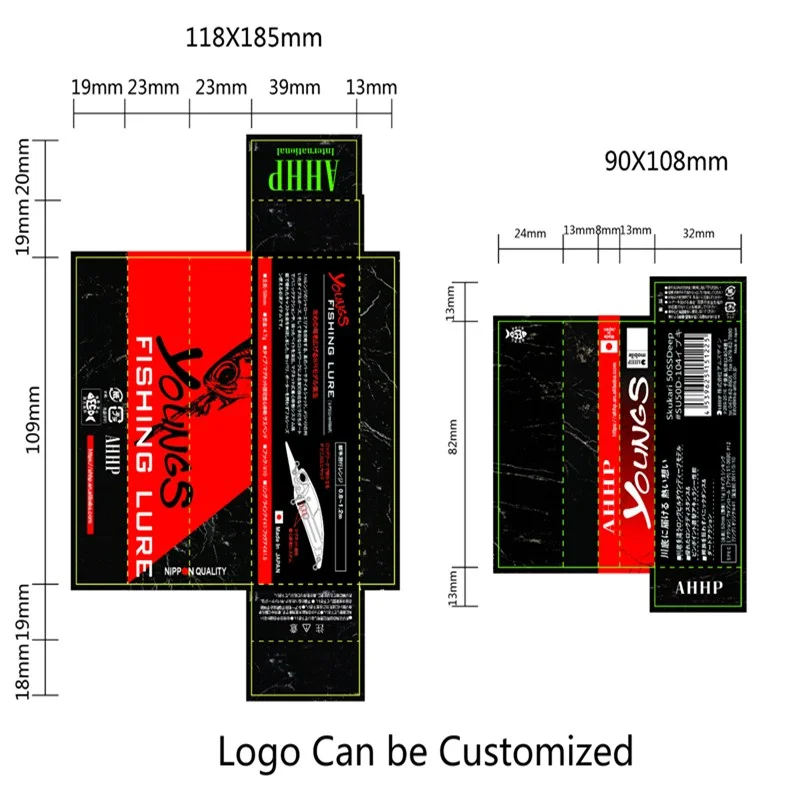 Customized Clear PVC PET PP Fishing Lure Packaging Box