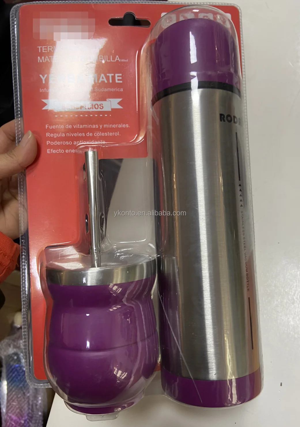 Hot Sale Gourd Shape 140ml/190ml*500ml Thermos South America Stainless Steel Yerba Mate Cup ...