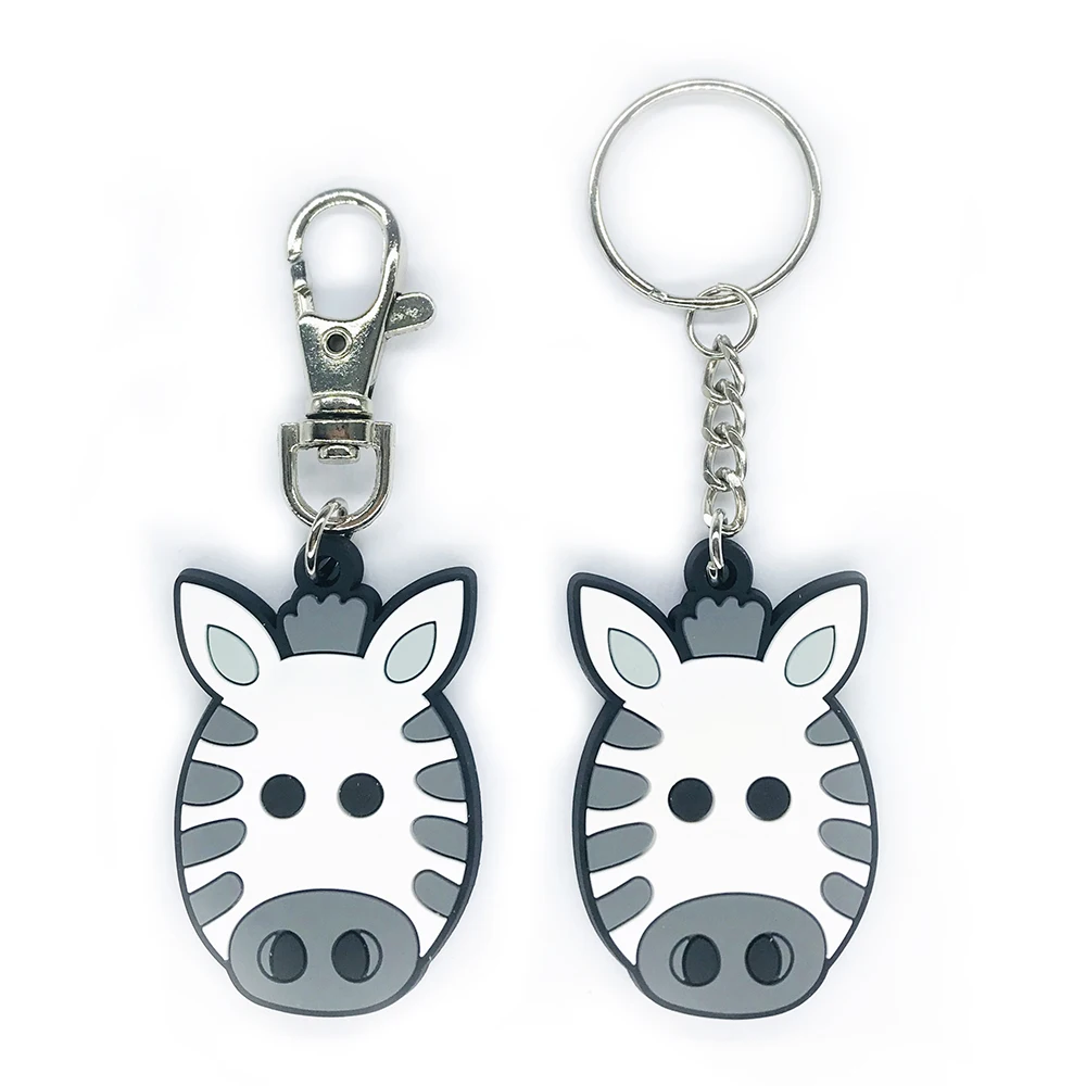 Custom Logo 2d Soft Pvc Plastic Keychain Metal Gift Anime Rubber Key ...