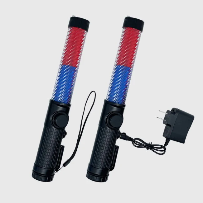 Whistle Traffic Flashing Wand Magnet Base Warning Stick Led Traffic ...