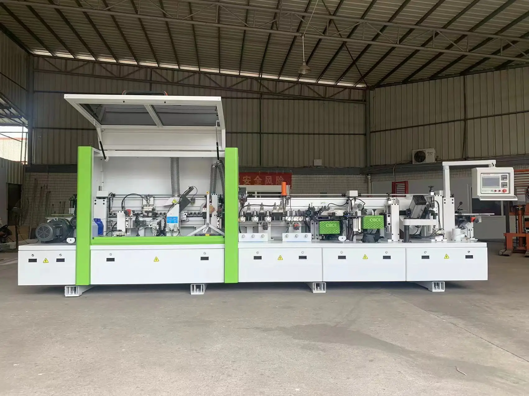 Zd450x-automatic 45 Degree Bevel Edge Banding Machine for Cabinets