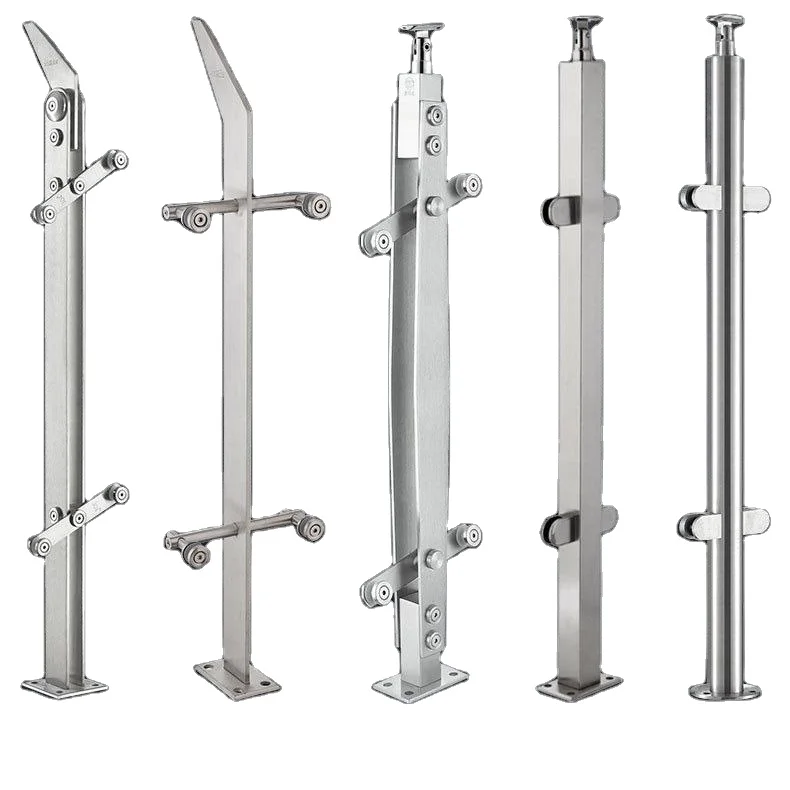 Custom Bracket Handrail Balcony Stainless Steel Glass Railing Indoor ...