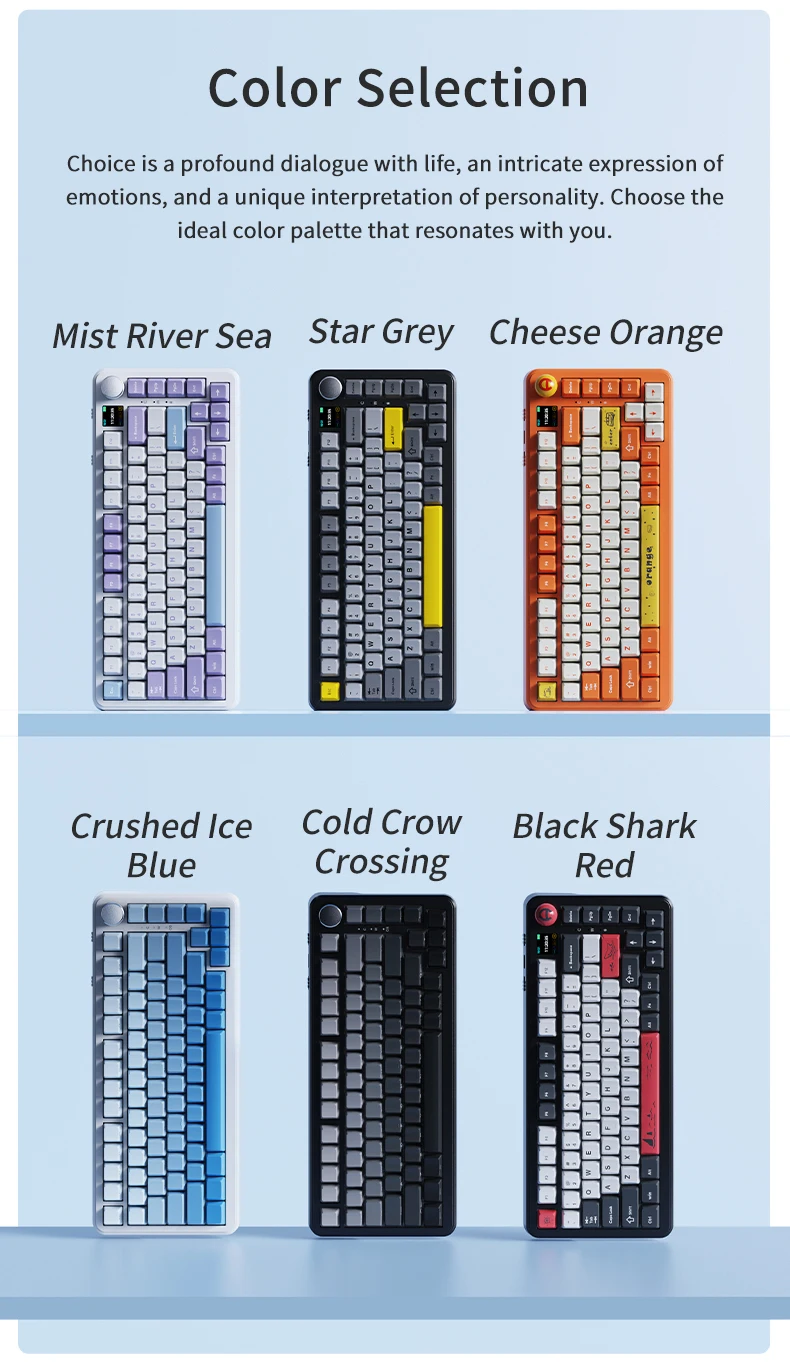 AJAZZ AK820 MAX PLUS (Flying Fish Switch) Factory Side-Printed Gradient ...