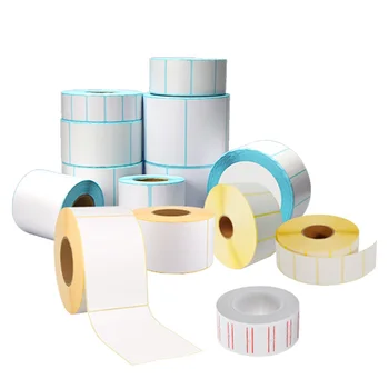 Free Sample Custom Barcode Label Sticker 50x25 58x40 58x60 60x40 Self ...