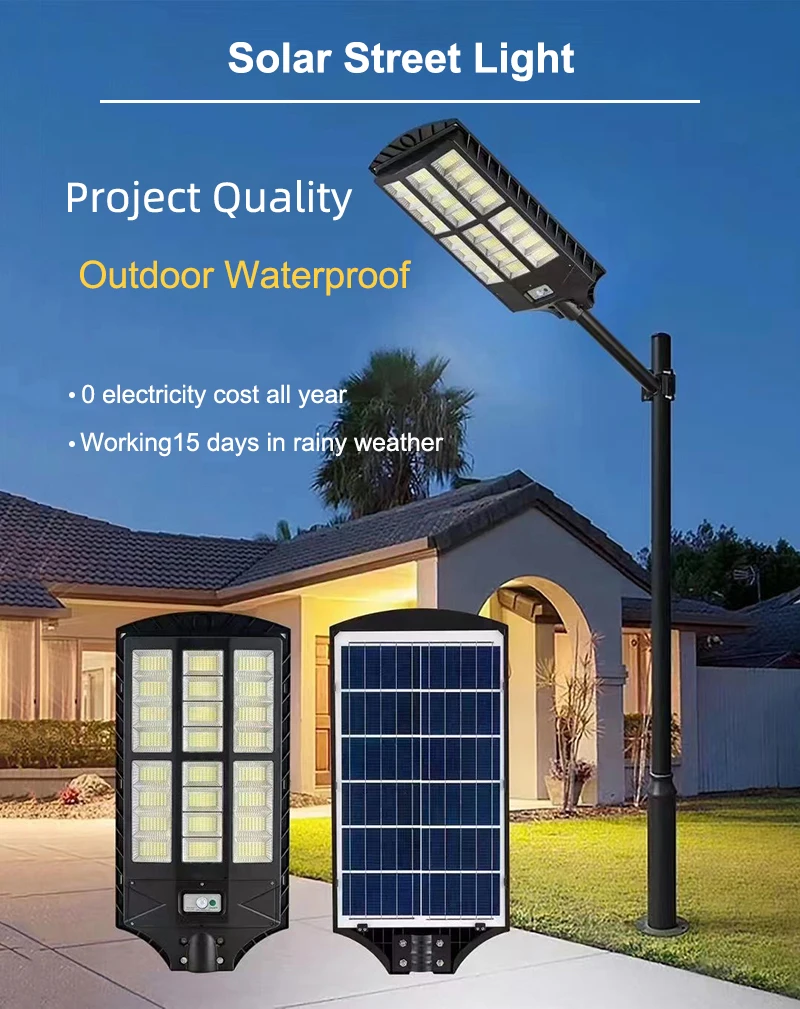 Outdoor Ip65 Waterproof 100w 200w 300w Integrated Led Solar Light For ...