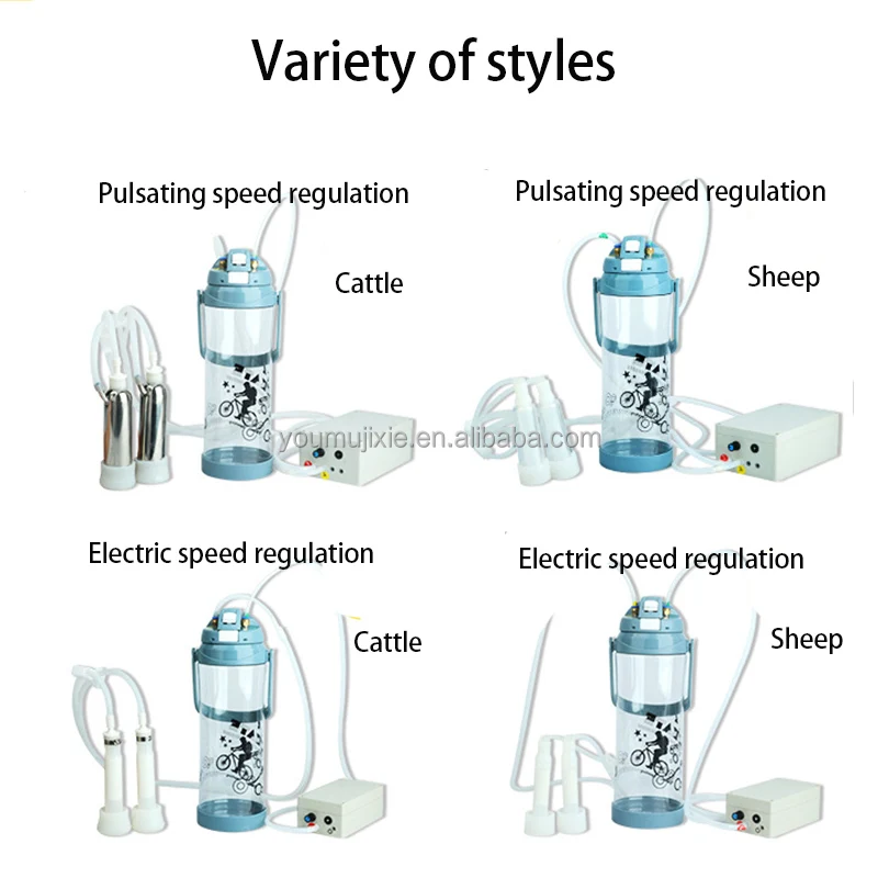 Electric Small Milking Machine 3l For Goats Pulsating Sheep Milking ...
