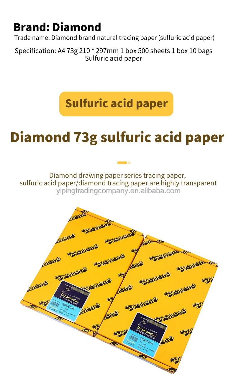 73g White Translucent Tracing Sulfuric Acid Paper Cad Drawing 73g ...