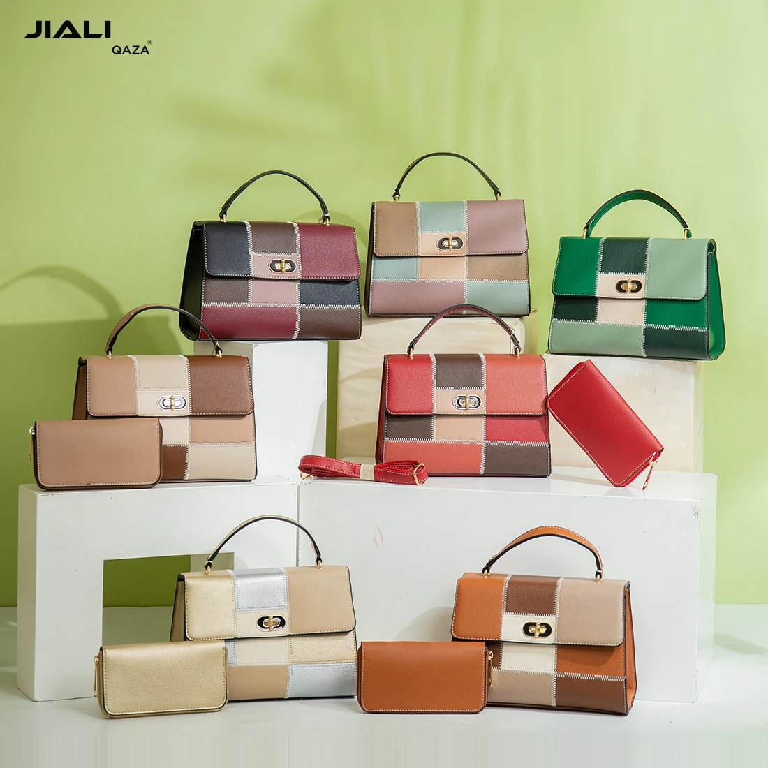 Qaza Low Price Wholesale Top Quality Luxury 2 In1 Ladies Hand Bags 2024 ...